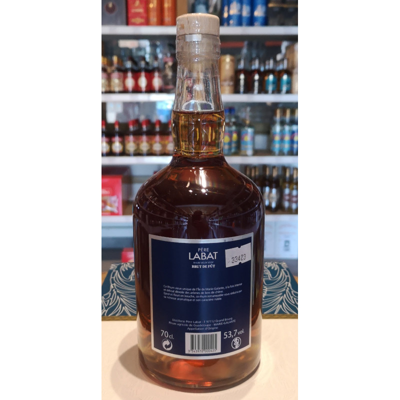Père Labat Très Vieux Rhum Agricole VSOP Brut de Fût 53,7° 70cl